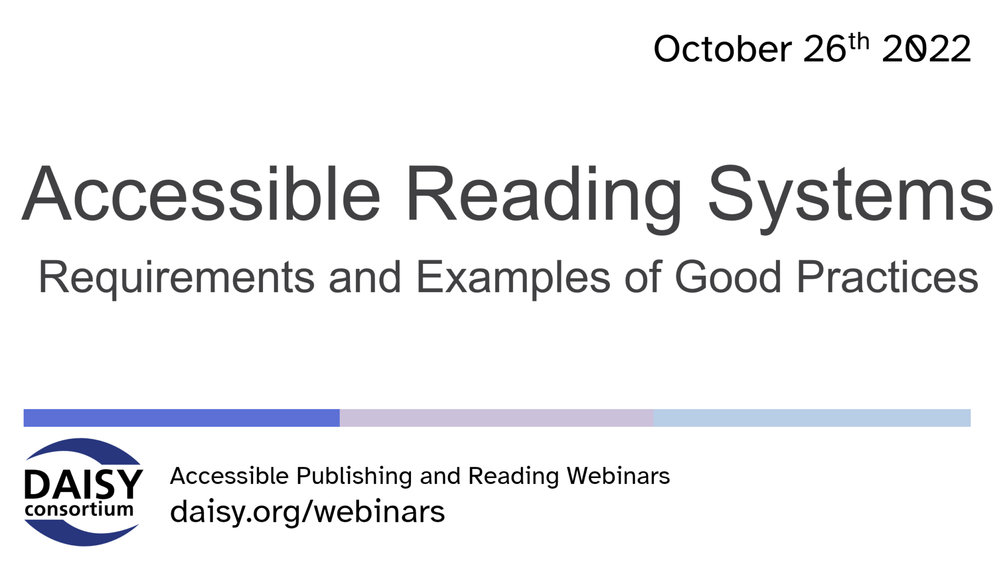 Accessible Reading Systems: Requirements and Examples of Good Practice ...