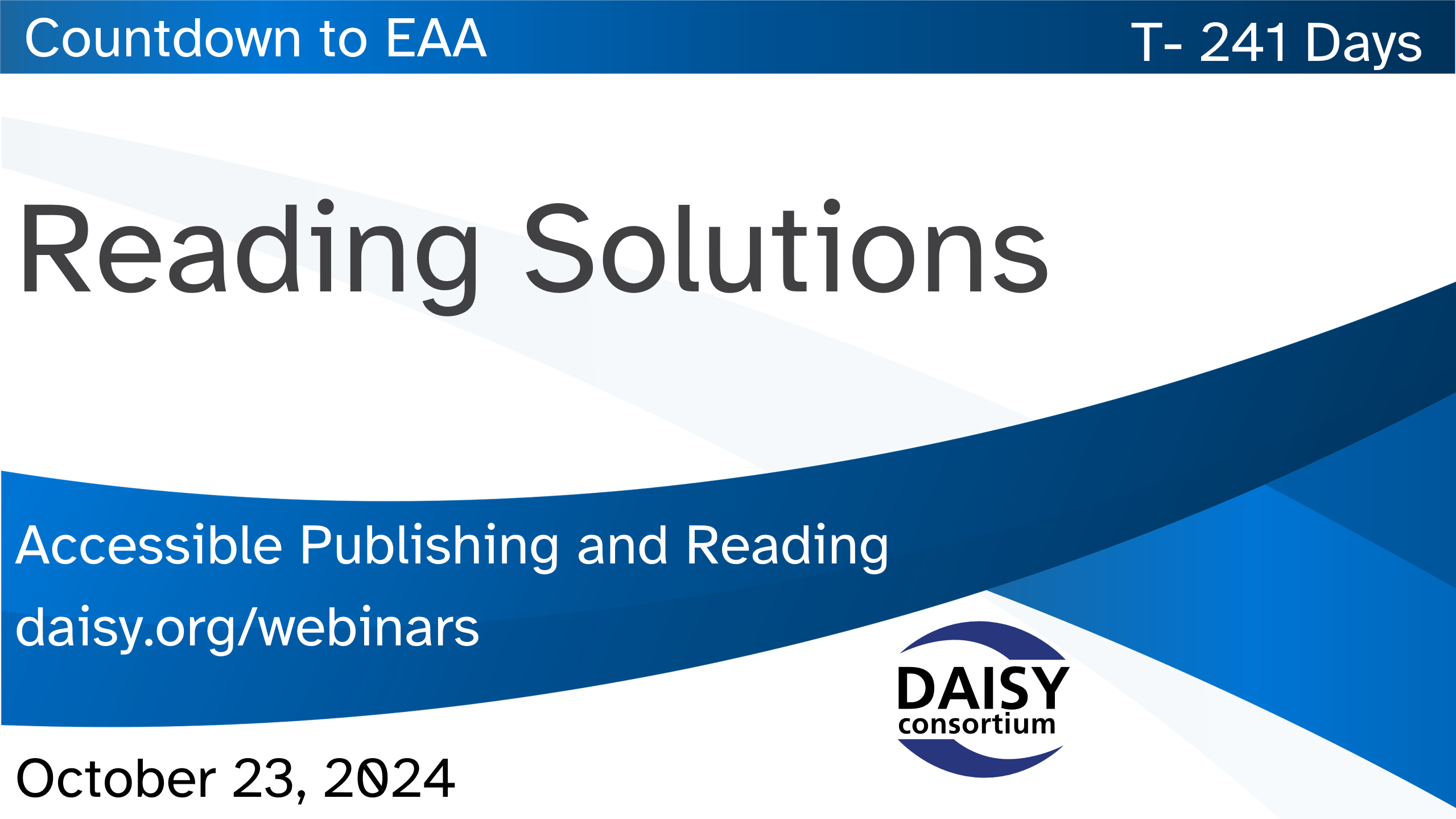 Reading Solutions, T-241 (W) - The DAISY Consortium