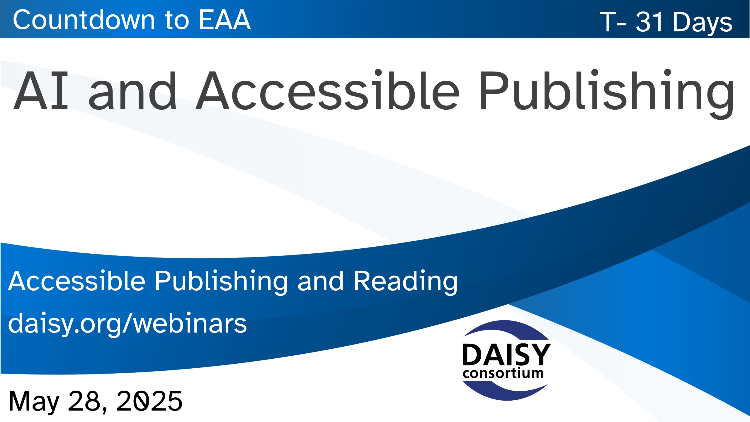 AI and Accessible Publishing T-31 (W) - The DAISY Consortium